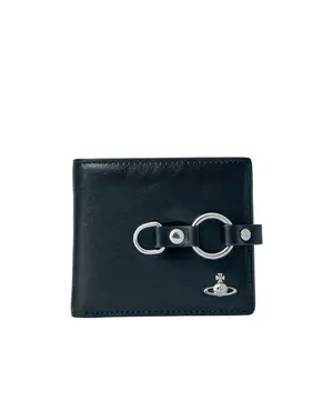 VIVIENNE WESTWOOD Bondage Ring Billfold Wallet - Black