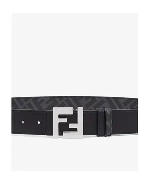 Fendi Reversible Logo Plaque Belt - Black