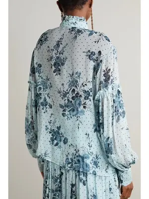 Erdem Ruffle Print Shirt