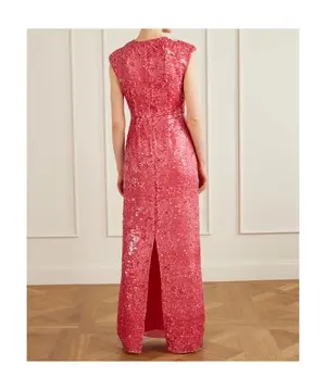 Erdem Flowing Sequined Dress With Crystal Embellishments