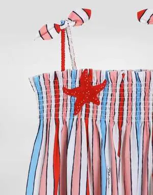 Dolce & Gabbana Striped Starfish Dress