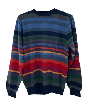 PAUL  SHARK Paul & Shark Round Neck Striped Sweater