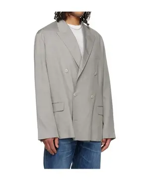 Our Legacy Halt Long-sleeved Suit Jacket - Gray