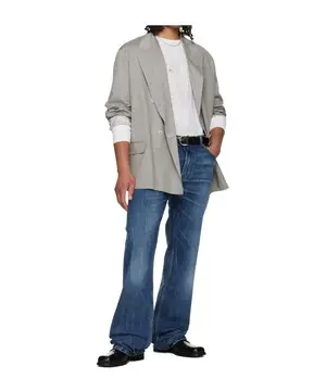 Our Legacy Halt Long-sleeved Suit Jacket - Gray
