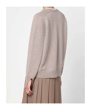 RÓHE Long Sleeve V-neck Knit Pullover