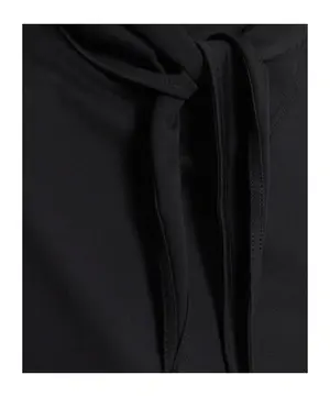 LEMAIRE Crewneck T-shirt With Scarf Detail - Black