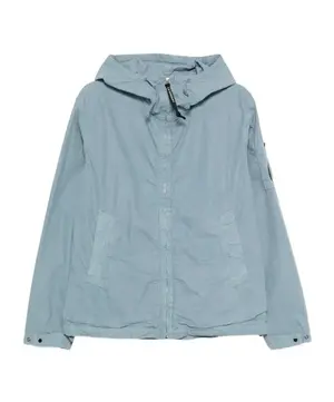 C.P. COMPANY Zip-fastening Lens-detail Hoodie - Blue