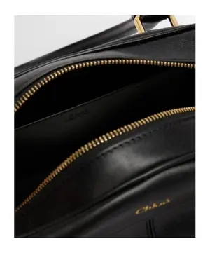 Chloé Leather Bowling Shoulder Bag - Black