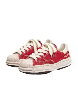 Mihara Yasuhiro Lace-up Low-top Sneakers - Red