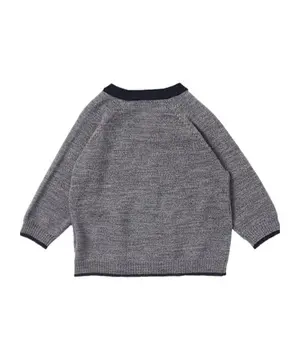 Bonpoint Wool Knit Cardigan - Gray