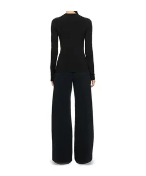 Off-White Off Stamp" Second Skin Long Sleeve Top - Black