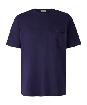 Herno Logo Detailed Crewneck T-shirt - Blue