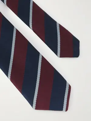 THE FRANKIE SHOP Lene Striped Neck Tie - Black