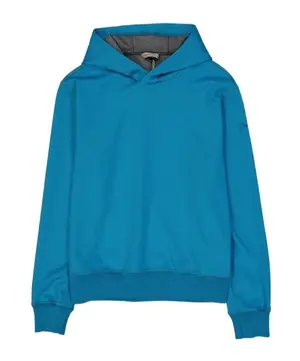 Herno Logo Detail Hoodie - Blue