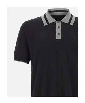 Iceberg Contrast Trim Polo Shirt