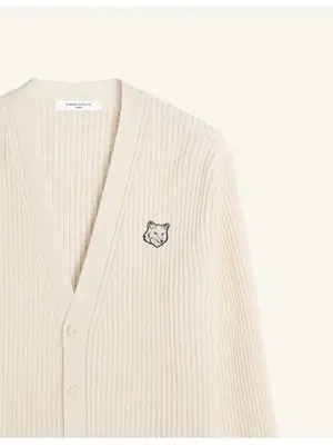 Maison Kitsuné Fox Head Cotton Cardigan