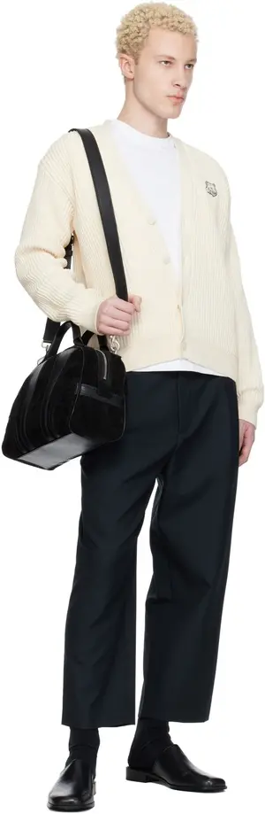 Maison Kitsuné Fox Head Cotton Cardigan