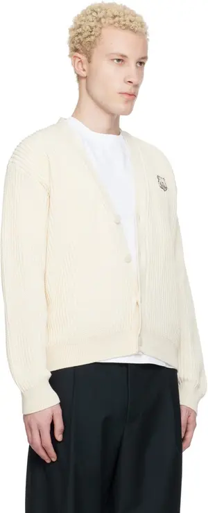 Maison Kitsuné Fox Head Cotton Cardigan