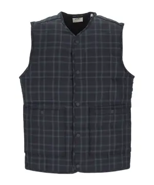 LES DEUX Quilted Checked Gilet