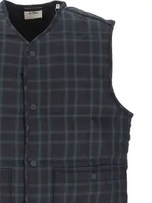 LES DEUX Quilted Checked Gilet