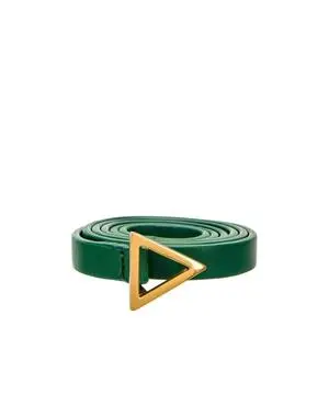 BOTTEGA VENETA Bottega Veneta Triangle Buckle Skinny Belt