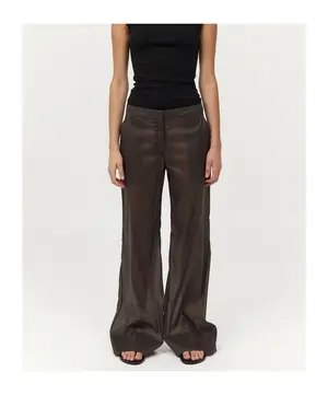ST. AGNI Organza Wide-leg Pants