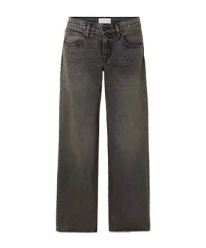 SLVRLAKE Lexi Low-rise Wide-leg Jeans - Black