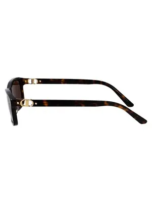 Dior Full Frame Sunglasses With Gold Tone Cd Logo Detail