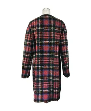 Moschino Checked Logo Coat