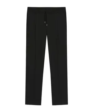 Hugo Boss Slim Fit Pleated Drawstring Casual Pants