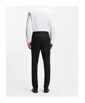 Hugo Boss Slim Fit Pleated Drawstring Casual Pants
