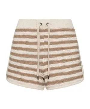 BRUNELLO CUCINELLI Brunello Cucinelli Striped Cotton Blend Shorts