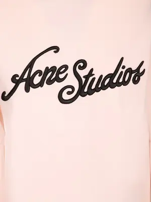 Acne Studios Embroidered Logo Long Sleeve T-shirt