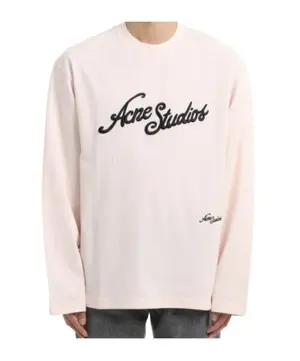 Acne Studios Embroidered Logo Long Sleeve T-shirt