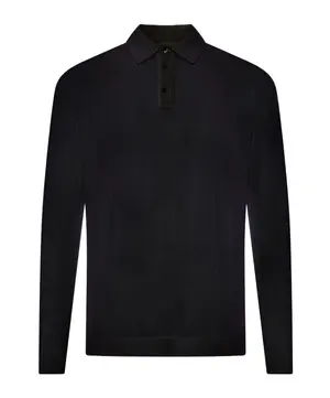 Roberto Collina Long Sleeve Polos For Men