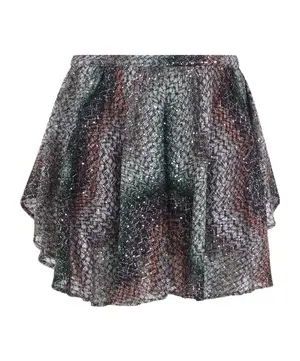 Missoni Caperdoni Draped Mini Skirt