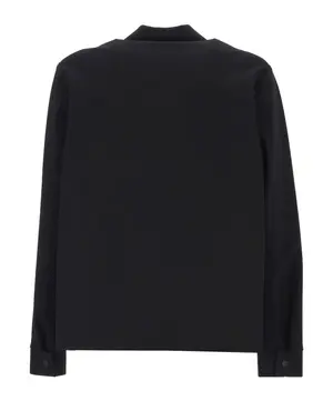 Harris Wharf London Snap-front Spread Collar Jacket