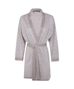 D.exterior Belted Long Cardigan