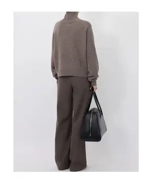 Loulou De Saison Luke High-neck Knitwear - Taupe Melange