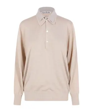 Acne Studios Acne Studios Long-Sleeved Layered Jumper Beige/gray