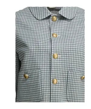 CIRCOLO 1901 Gingham Button-front Jacket