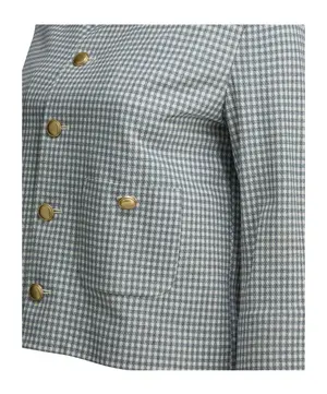 CIRCOLO 1901 Gingham Button-front Jacket