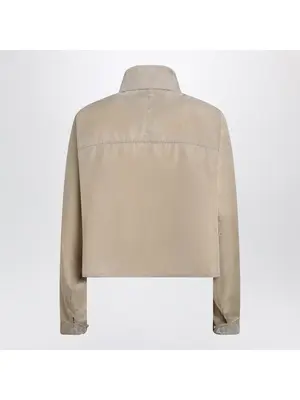 Prada Washed Re-nylon Jacket - Camel Brown