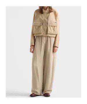 Prada Washed Re-nylon Jacket - Camel Brown