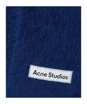 Acne Studios Dip Dye Alpaca Blend Scarf - Blue