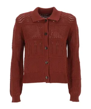 Max Mara Long-sleeved Collared Knitwear