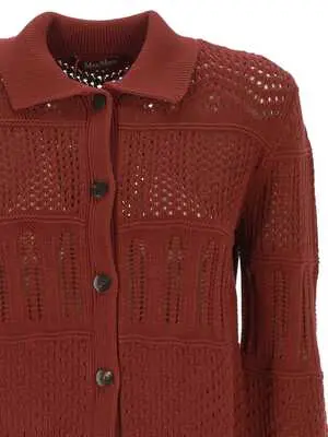 Max Mara Long-sleeved Collared Knitwear