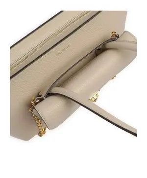 COCCINELLE Logo Printed Shoulder Bag - Nude