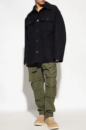 Dries Van Noten Long-sleeved Collared Casual Jacket