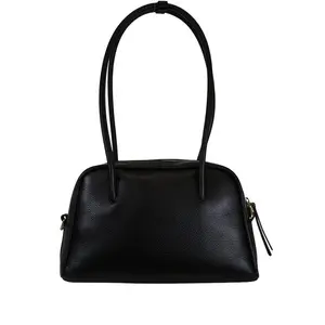 COCCINELLE Top Handle Shoulder Bag With Logo Detail - Black